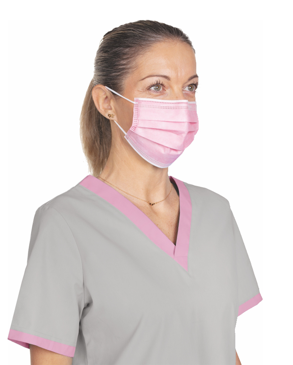 Medical Face Mask Type IIR Pink with ear-loops – Opharm